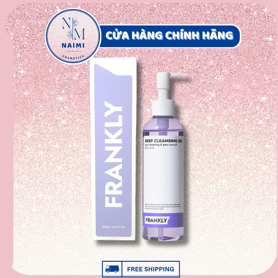 Frankly Deep Cleansing Oil 200ml – Dầu Tẩy Trang BHA/LHA Hòa Tan Bã ...