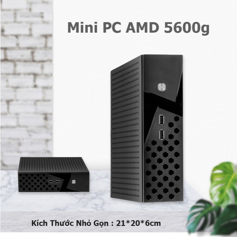 Bộ mini pc itx AMD 5600g 6 nhân 12 luồng card đồ họa vega 7 mạnh mẽ phục vụ văn phòng, đồ họa ...