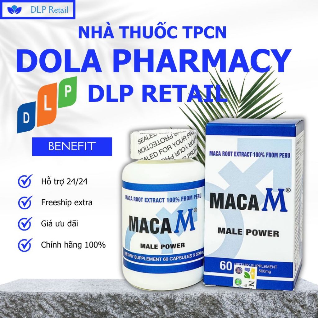 Viên uống Maca M Male Power hỗ trợ bổ thận, tráng dương (60 viên) - Nhà ...