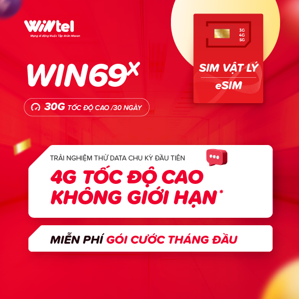 SIM Wintel WIN69X - Sim Data Không Giới Hạn Tốc Độ Cao | Shopee Việt Nam