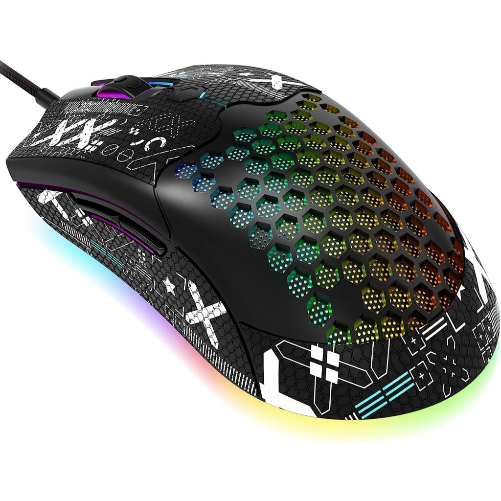 Chuột Gaming Ziyou M5 LED RGB Thiết Kế Công Thái Học 65G Bảo Hành 12 ...
