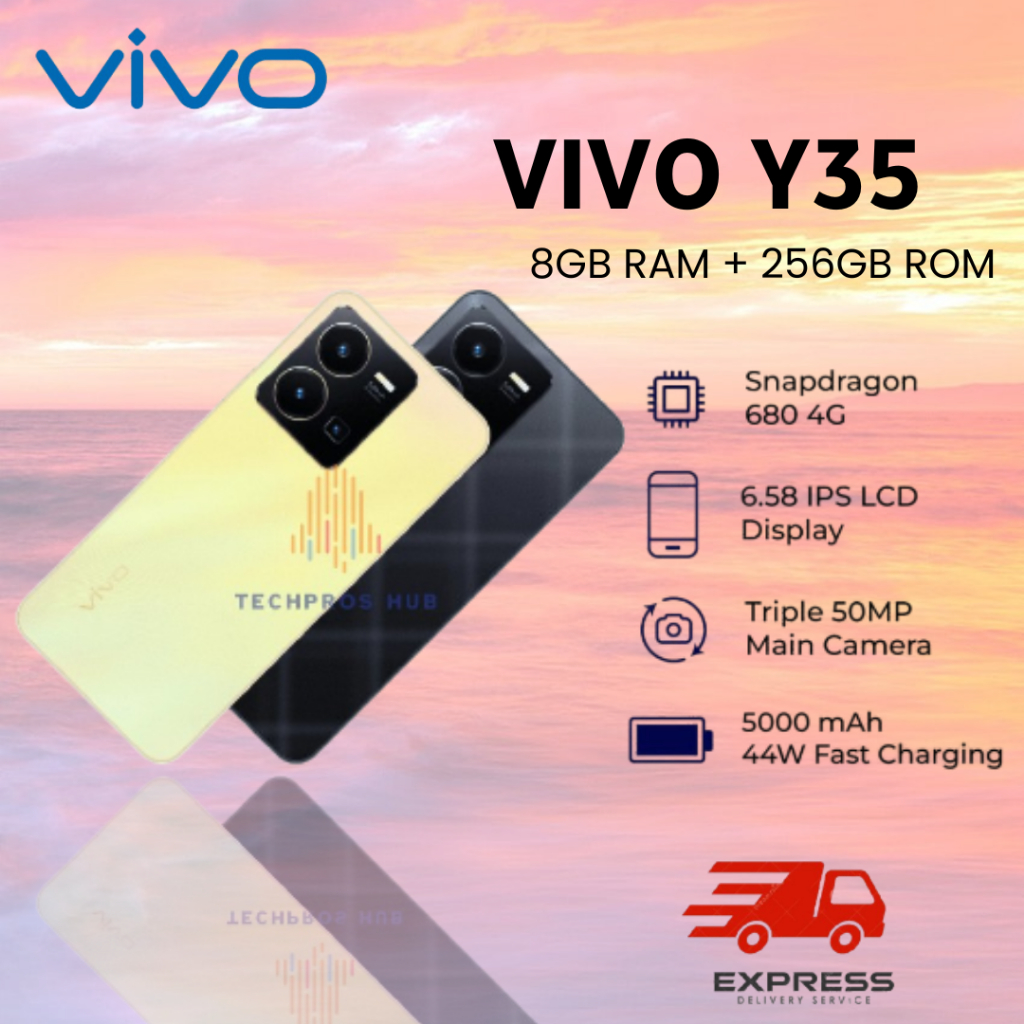 Vivo Y35 5G Điện thoại (8GB/128GB) Chính Hãng Camera Chính 50MP NFC Pin ...