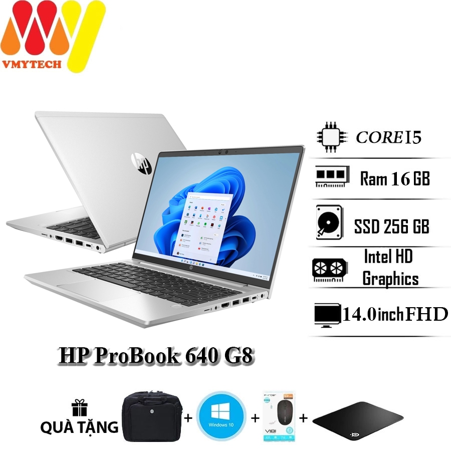 HP ProBook 640 G8, Core i5-1135G7, Ram16GB, SSD 256GB, 14inch FHD ...