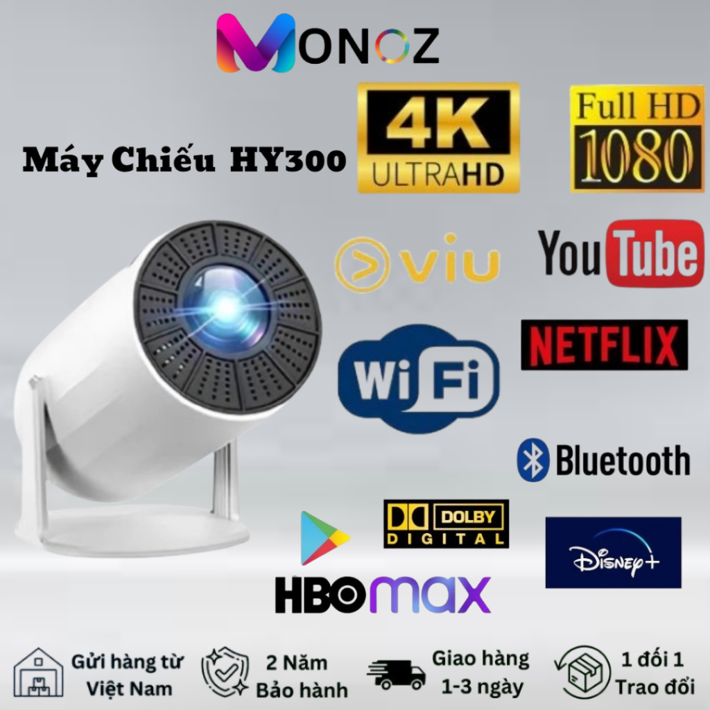 [MỚI] Máy chiếu mini HY300 PRO / HY320 / HY300 / HY320 Mini Full HD ...
