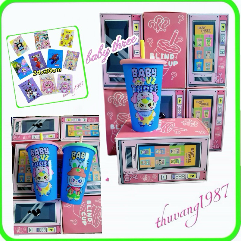 Blind box ly baby three, ly mù in hình bb3 xinh xắn tặng kèm vỏ túi mù ...