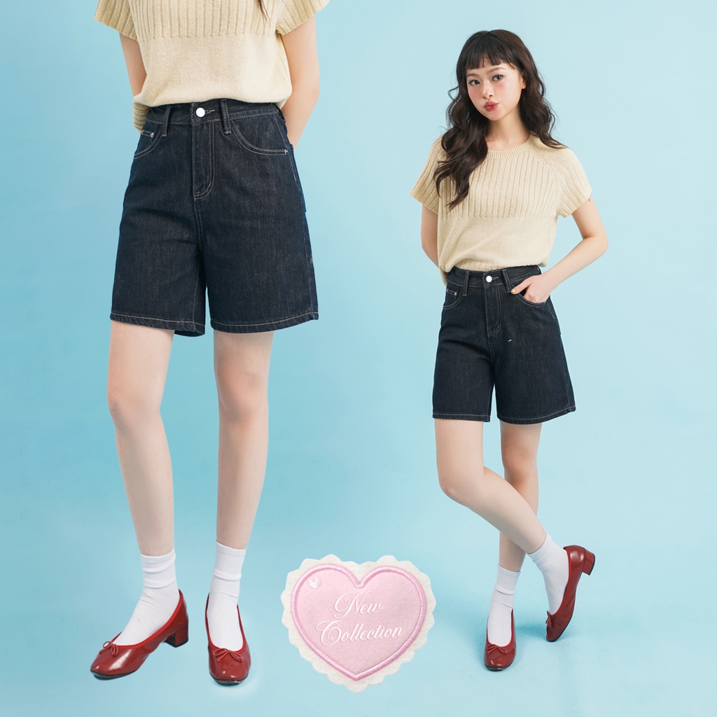 BLEUBIRD Quần shorts vải denim Summer Shorts | Shopee Việt Nam