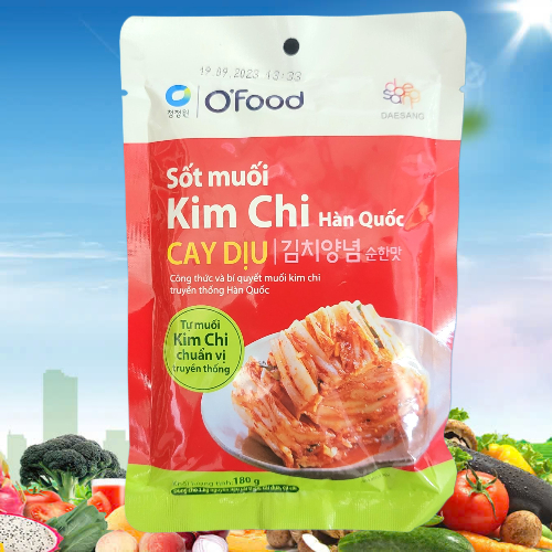 O’FOOD ++ gói XANH LÁ 180g / cay dịu ++SỐT MUỐI KIM CHI HÀN QUỐC DAESANG Kim Chi Pickle Sauce ...