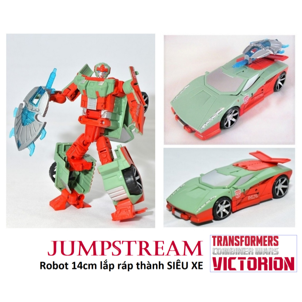 🔸️ JUMPSTREAM Robot 14cm lắp ráp thành siêu xe - Transformers Combiner ...