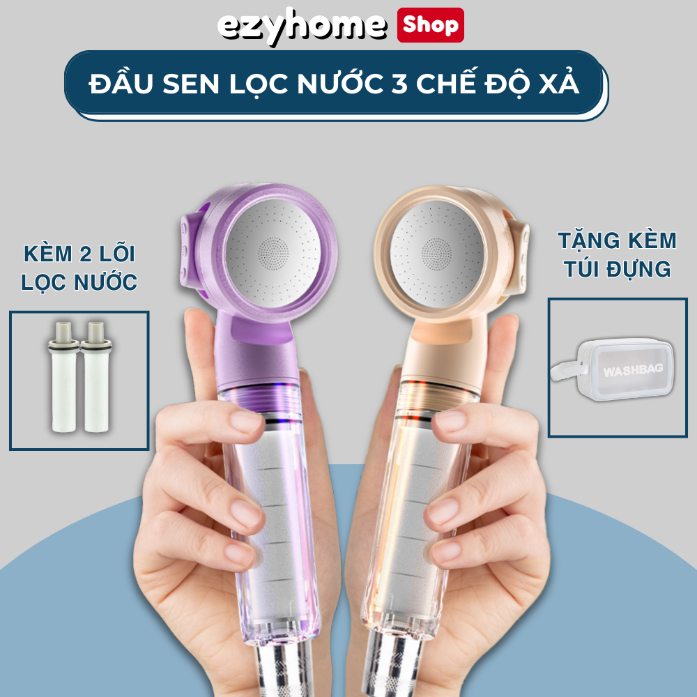 Đầu Vòi Sen Lọc Nước 3 Chế Độ Xả Lọc Sạch Cặn Bẩn EZYHOME | Shopee Việt Nam