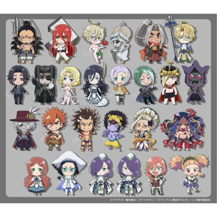 Móc khoá Shuumatsu No Valkyrie Anime Keychain Gel Adam Brunhild Acrylic ...