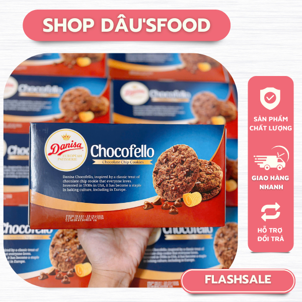 BÁNH QUY DANISA CHOCOFELLO HỘP 150G/ DANISA CHOCOLATE CHIP | Shopee ...