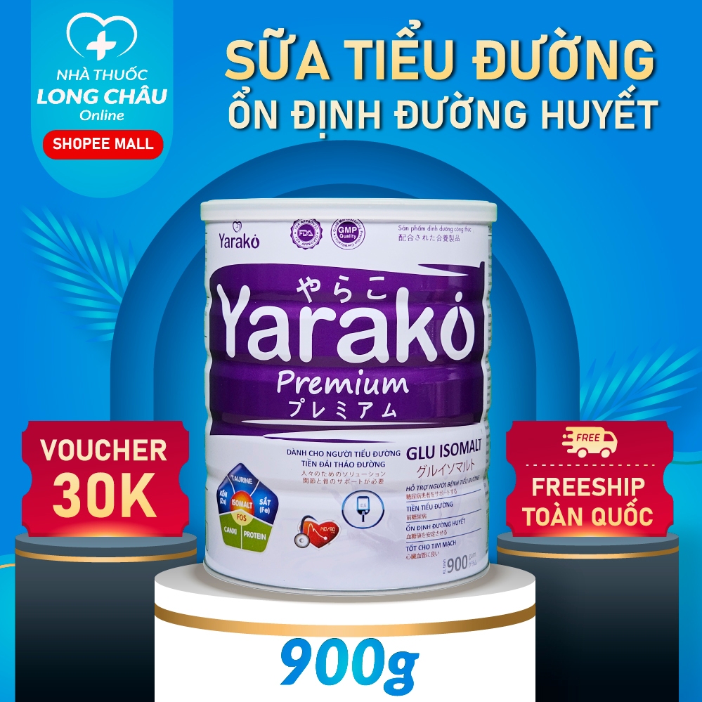 Sữa Bột Cho Người Tiểu Đường YARAKO PREMIUM GLU ISOMALT - Dành Cho Người Tiểu Đường Và Tiền Đái ...