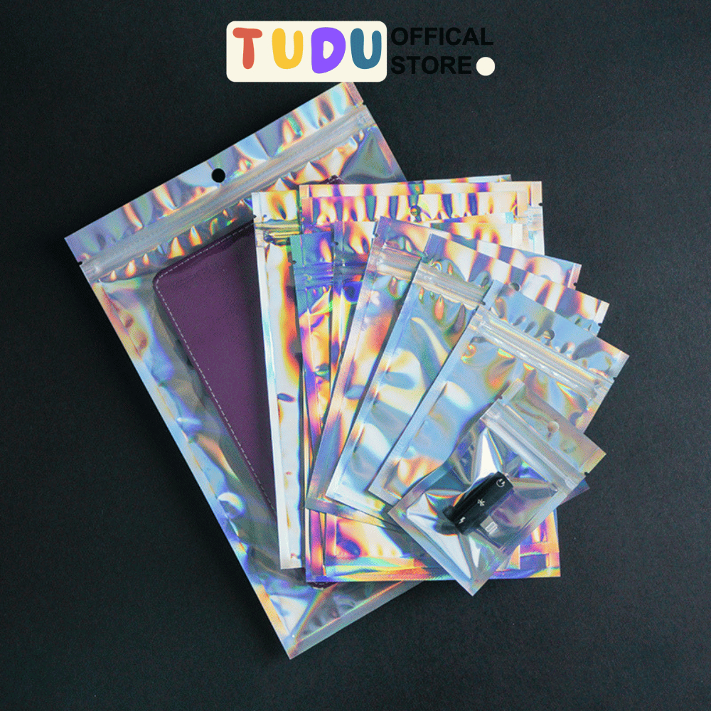 Túi Zip Hologram Lấp Lánh Túi Zip Phản Quang Đựng Đồ Xinh Xắn Combo 30 ...