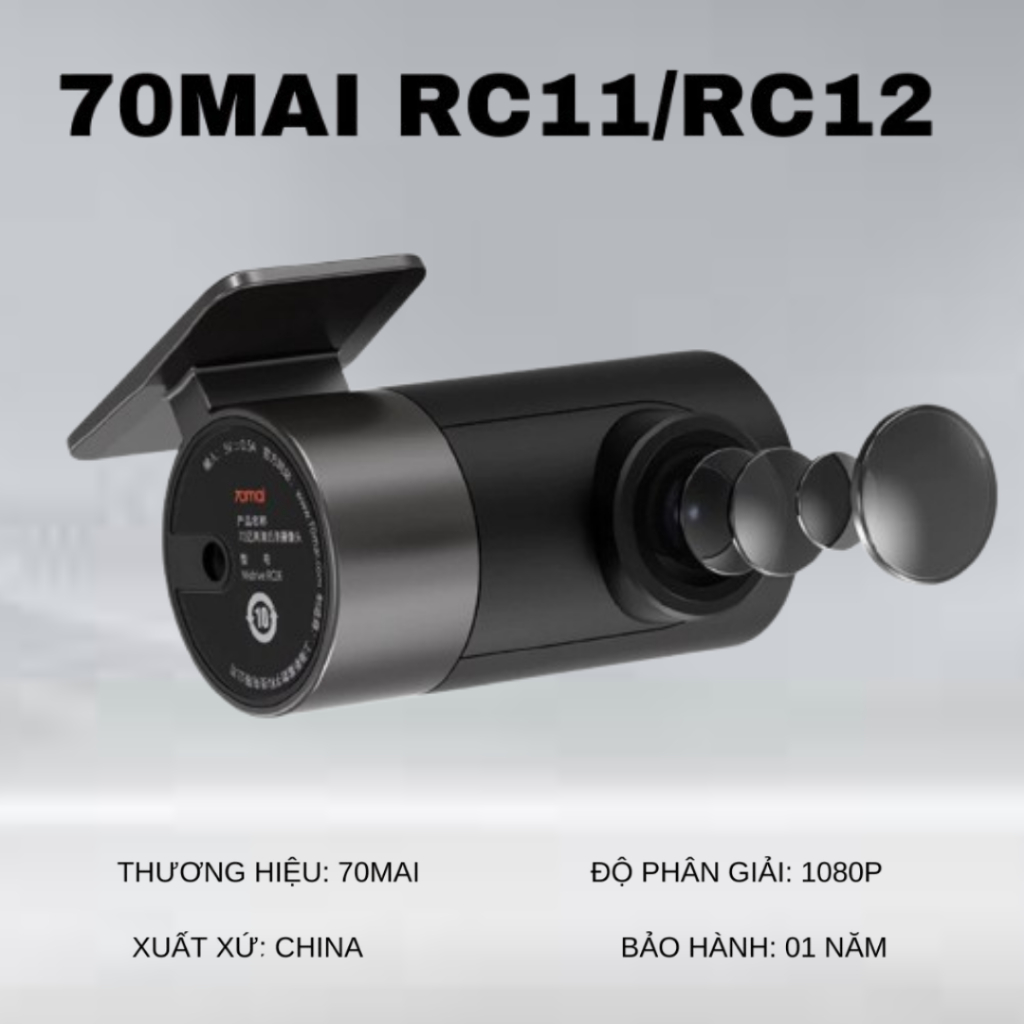 Camera hành trình sau 70mai RC11 RC12 chính hãng – Gắn với A500s – Hình ảnh rõ nét – Dễ lắp đặt ...