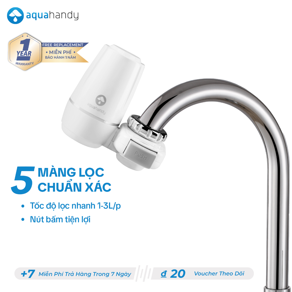 Máy lọc nước tại vòi AquaHandy iPura Lọc sạch tạp chất Dễ dàng lắp đặt | Shopee Việt Nam