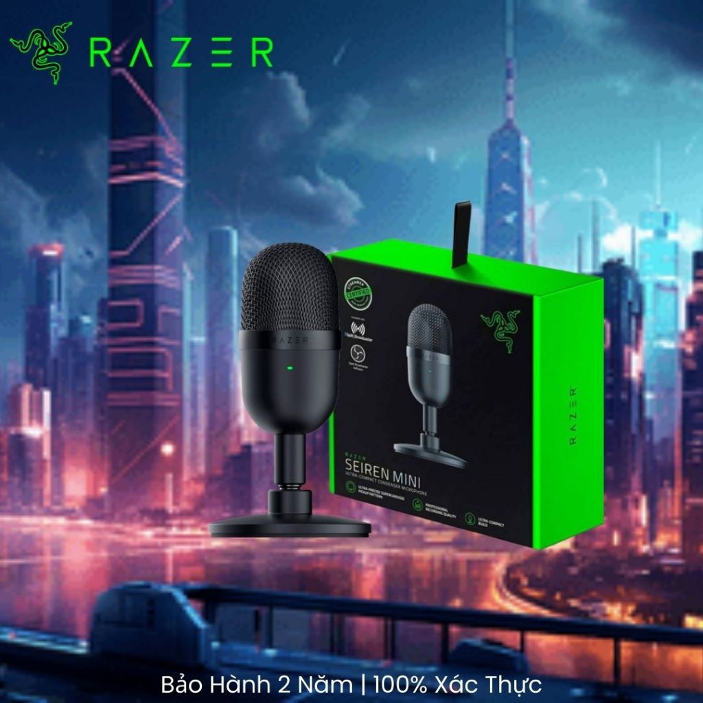 🔥Bán chạy🔥 Razer Mic Seiren Mini | Micrô mini di động siêu nhỏ gọn để ...