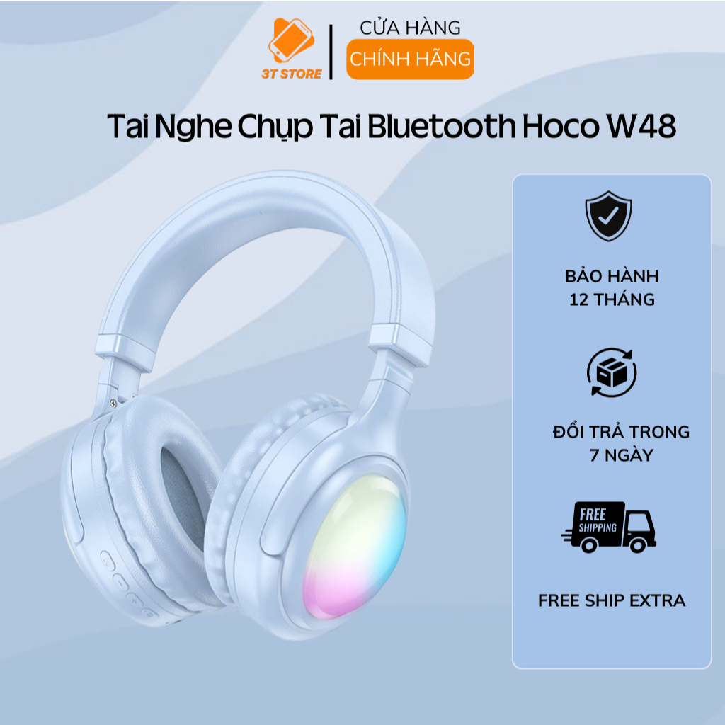 Tai Nghe Chụp Tai Bluetooth Hoco W48 Bluetooth V5.3 Pin Lên Tới 46H | Shopee Việt Nam