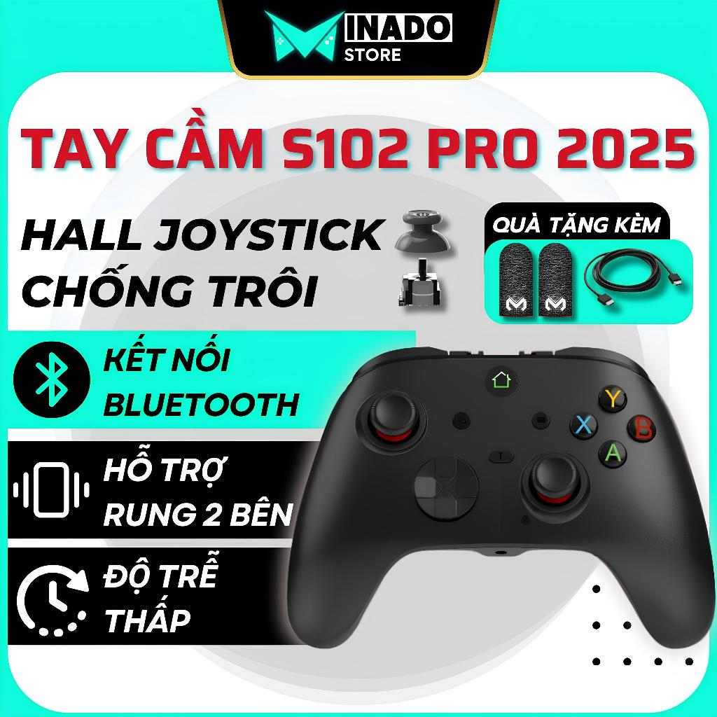 Tay cầm chơi game S102 Hall Effect, tay cầm chơi FCO S102 Pro bản 2025 | Shopee Việt Nam