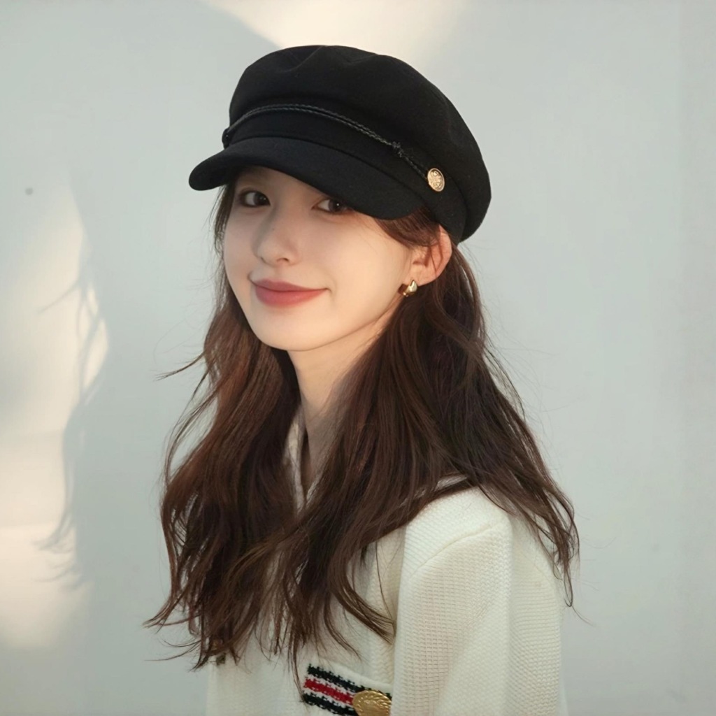 Mũ Baker nữ chất Kaki cao cấp bền đẹp, nón kết phong cách thời trang cá tính | Shopee Việt Nam