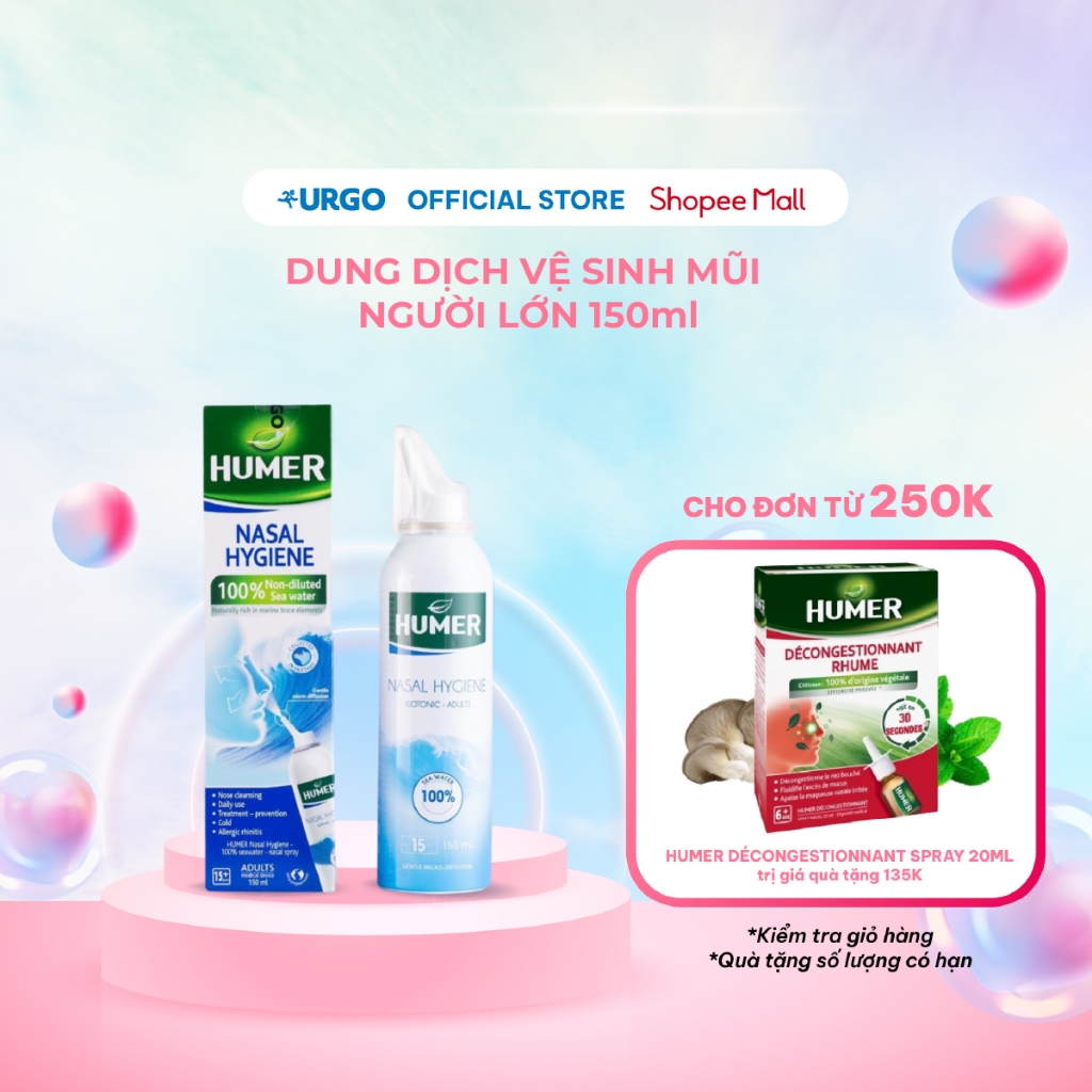 Dung Dịch Xịt Mũi Humer Nasal Hygiene Cho Người Lớn Vệ Sinh Mũi Xoang ...