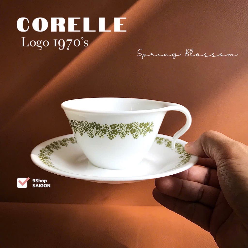 [Hiếm] Corelle USA Logo 1970s - Spring Blossom- 01 Set Trà Chiều Bằng ...