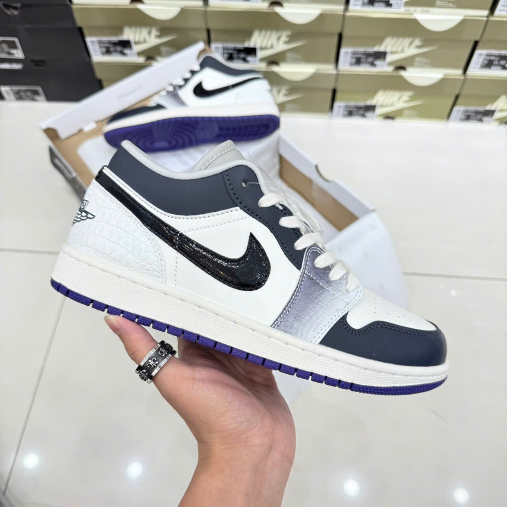 Giày Thể Thao Nam Nữ JD1 Punk Rock, Giày JD Đen Tím Hàng Cao cấp ...