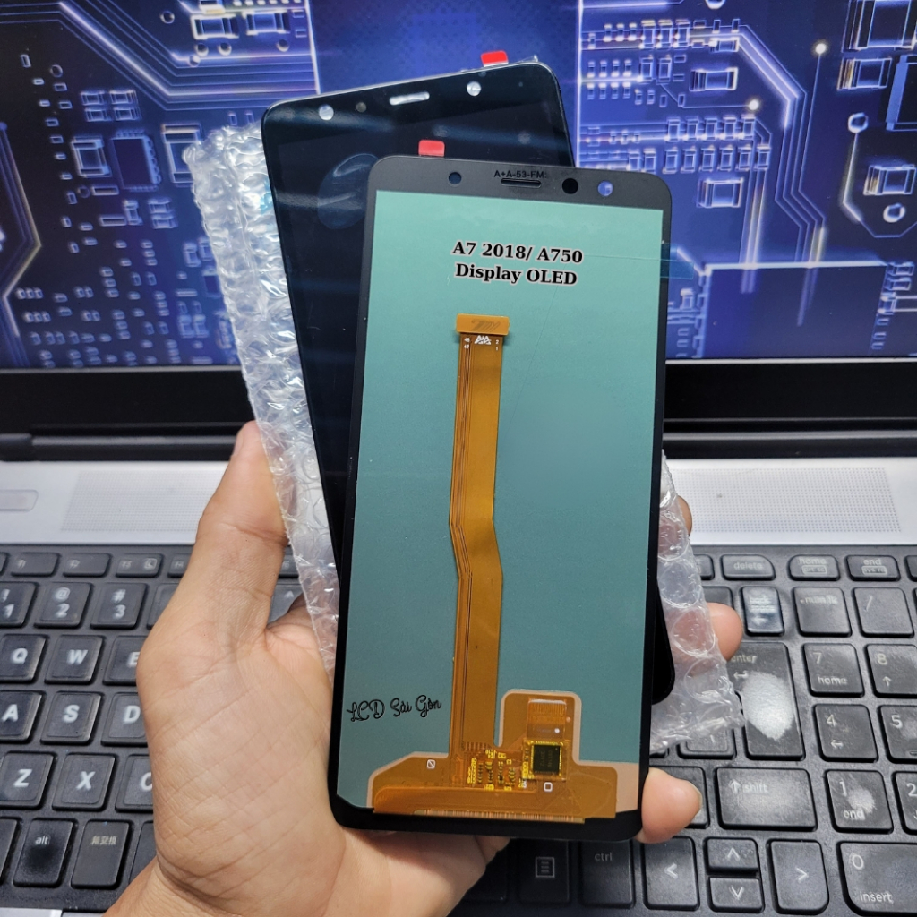 Màn hình LCD thay thế cho Samsung A750 / A7 2018 Oled ic liền khung - Linh kiện màn hình điện ...