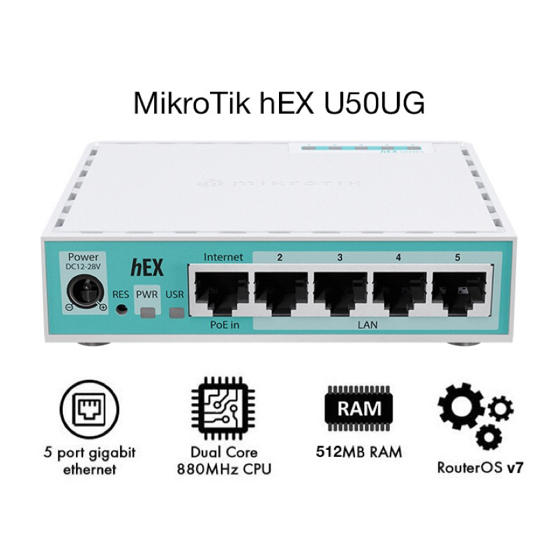 Thiết bị cân bằng tải MikroTik hEX E50UG newbox chính hãng | Shopee Việt Nam