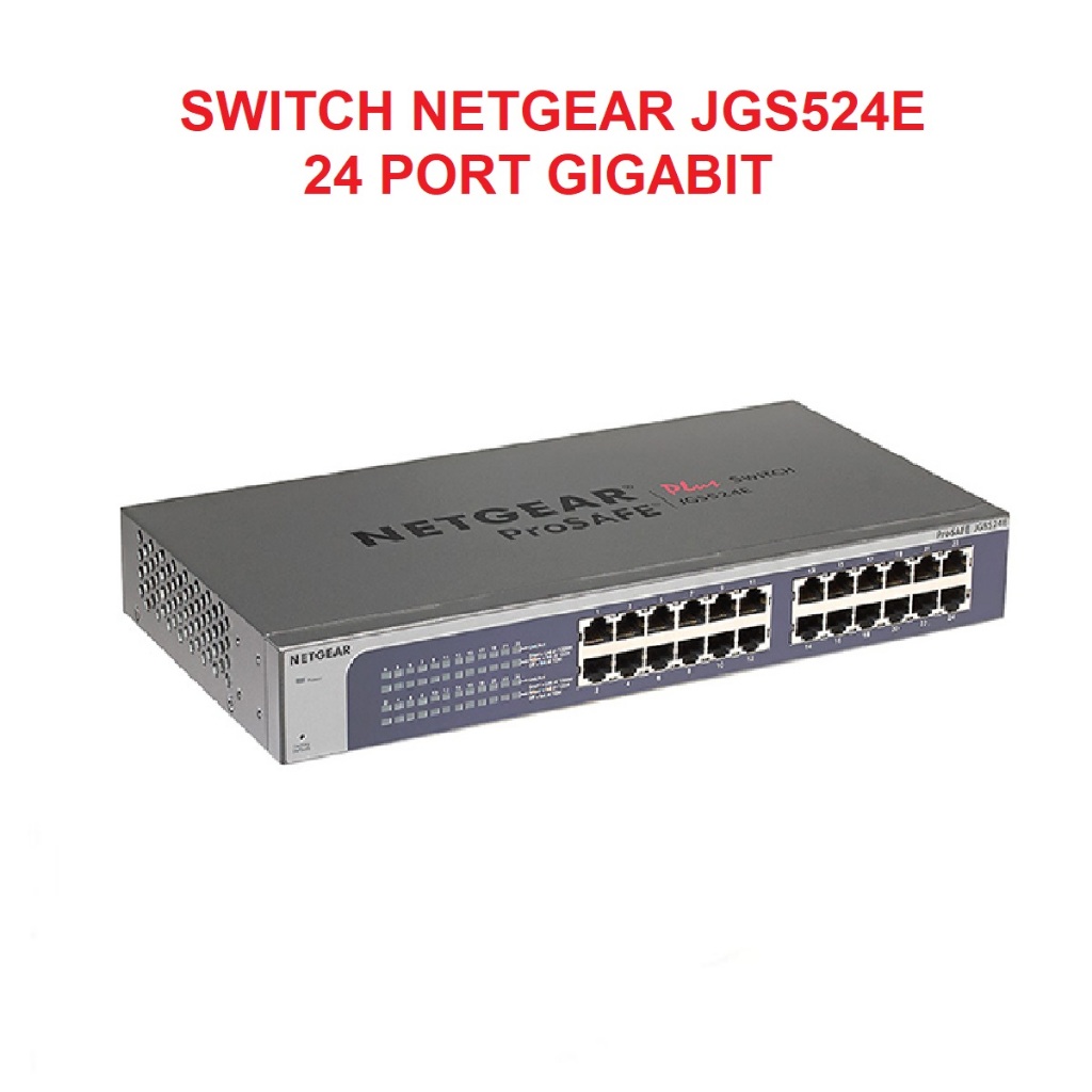 Switch 24 Port 1Gb Netgear ProSAFE JGS524E (Hàng qua sử dụng) | Shopee ...