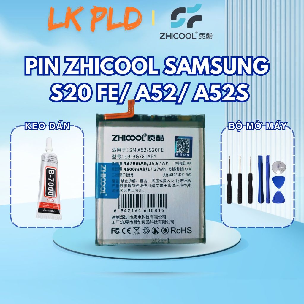 Pin Samsung Galaxy S20 FE/ Samsung Galaxy A52/ A52s Zhicool và chính ...