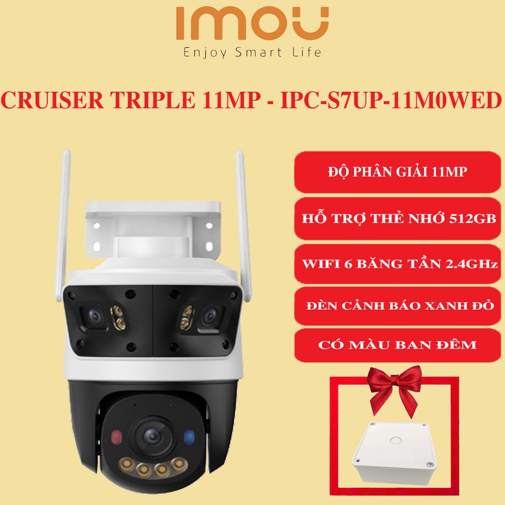 Camera IMOU 3 Mắt Ngoài Trời Cruiser Triple 11MP (3MP+3MP+5MP) | Ban ...