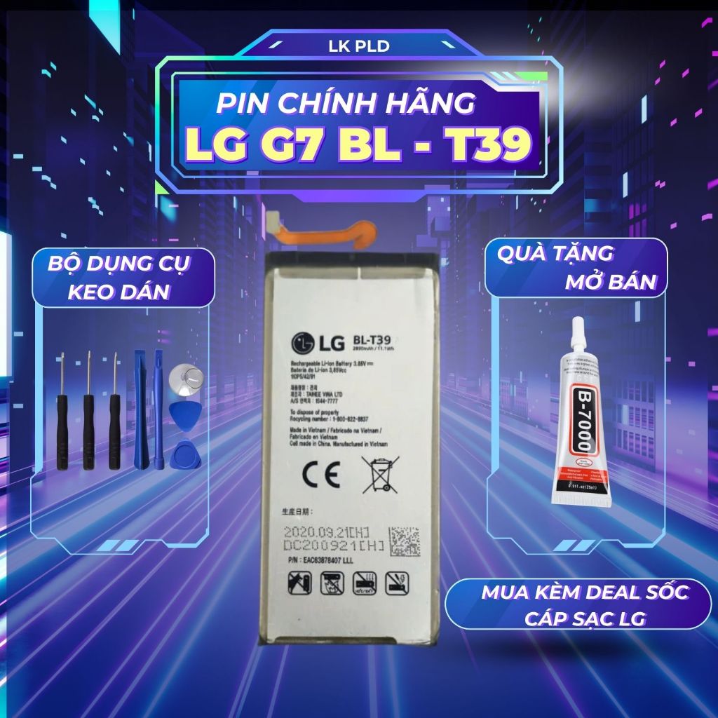 Pin LG G7 zin new hãng, Mã pin BL-T39, Dung lượng 3000mAh, Tặng kèm đồ mở máy | Shopee Việt Nam