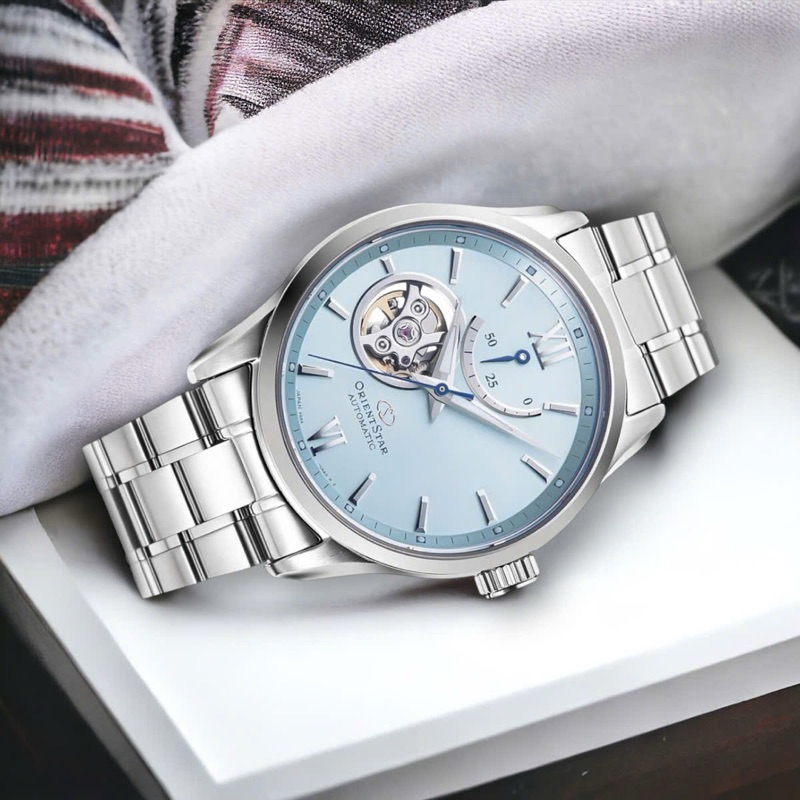 ĐỒNG HỒ NAM CHÍNH HÃNG ORIENT STAR RE-AT0019L00B Automatic Ice Blue ...