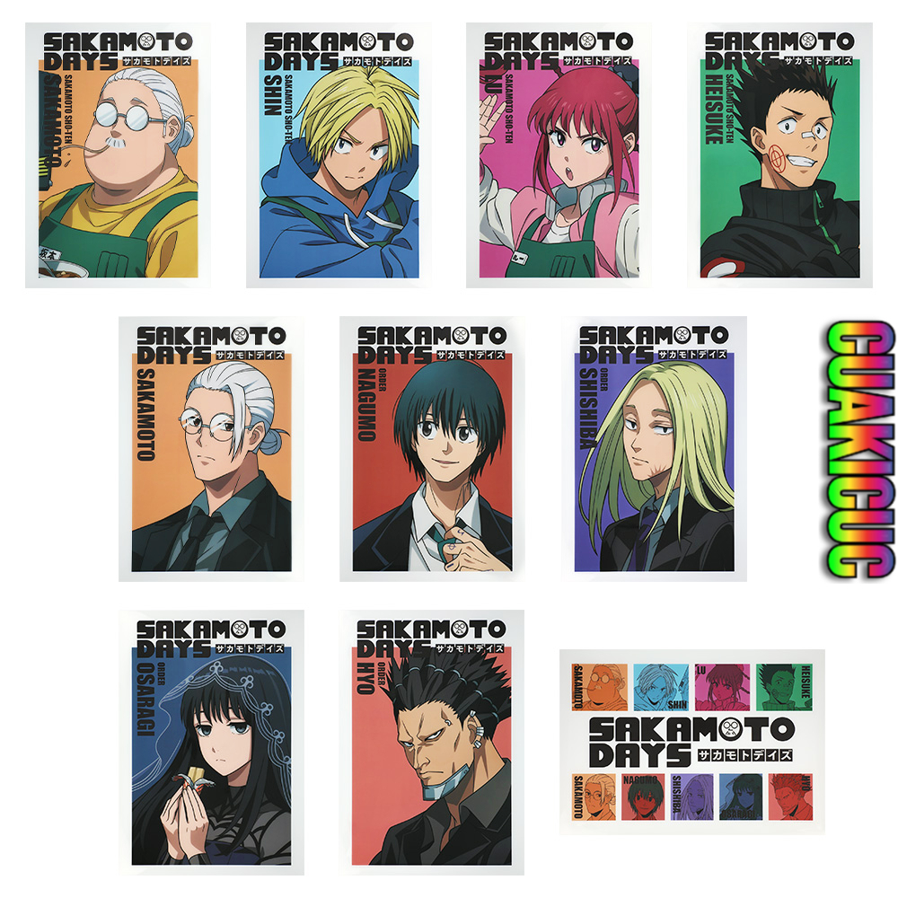[CHÍNH HÃNG BANDAI] Poster Nhựa Trong Suốt Khổ A3 Cao Cấp Sakamoto Days ...