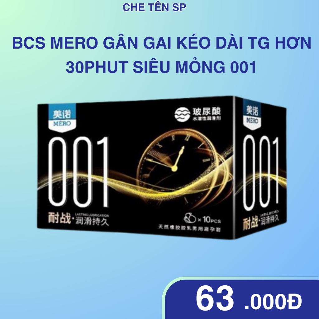 Bao Cao Su 001 Gân Gai Kéo Dài TG Tăng Kích Thích Hộp 10 bao | Shopee ...