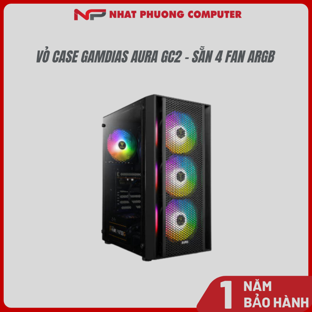 Vỏ Case Gamdias Aura GC2 - Sẵn 4 Fan ARGB - Hàng Chính Hãng | Shopee ...
