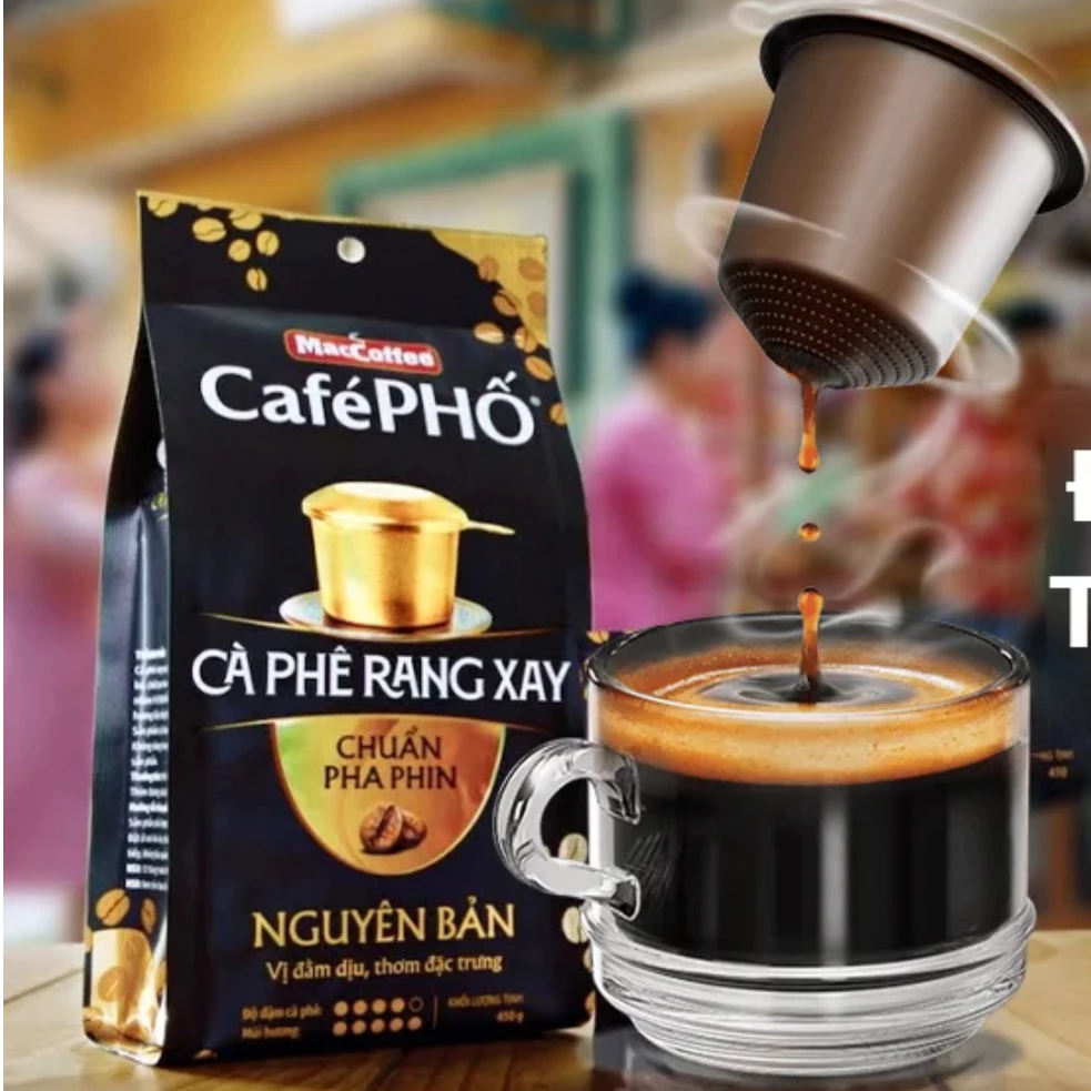 CAFE RANG XAY CAFE PHỐ ĐẬM VỊ CHUẨN PHA PHIN 450gr | Shopee Việt Nam
