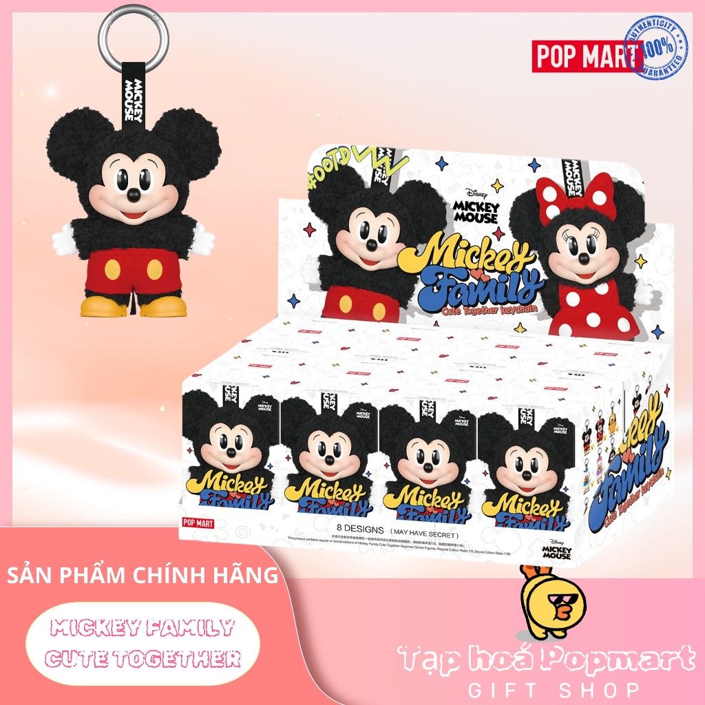 [CHÍNH HÃNG][HỎA TỐC] POPMART Mickey Family Cute Together Blindbox Full ...