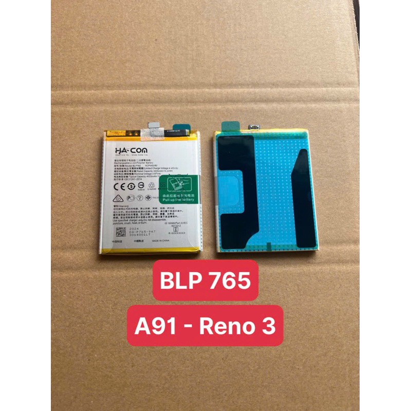Pin Oppo A91/Reno 3 (BLP 765 ) chính hãng Hacom | Shopee Việt Nam