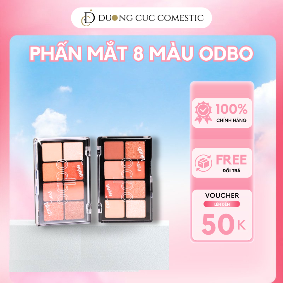 Set Phấn Mắt Má Hồng 8 màu Odbo Eyeshadow And Blush DC98 | Shopee Việt Nam