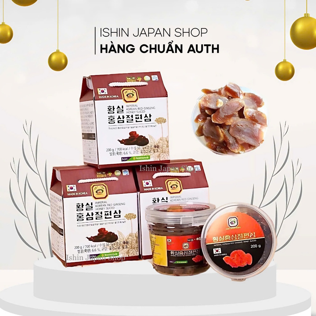 (Chuẩn Auth Date 2027-2028) Hồng Sâm Thái Lát Tẩm Mật Ong Red Ginseng ...