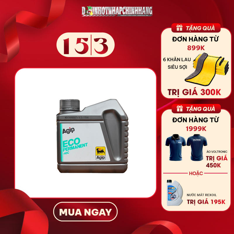 Nước làm mát ENI Bike S (Eco Agip Permanent) cho các dòng xe phổ thông ...