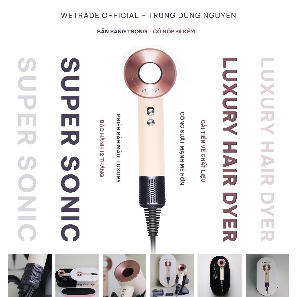 [BẢN LUXURY 5 ĐẦU MÀU SUNSET] MÁY SẤY TÓC SUPER SONIC 2024 Ion âm - Công suất 1600W - Nóng lạnh ...