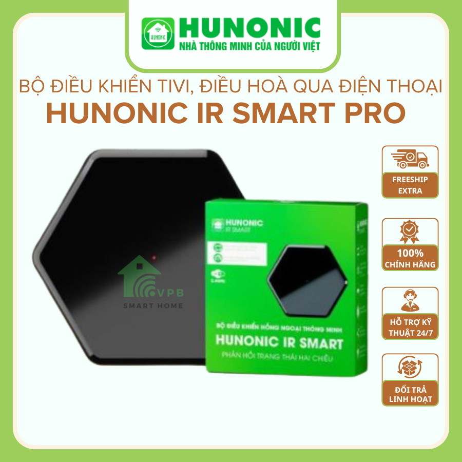 Bộ điều khiển Tivi, Điều Hoà qua điện thoại Hunonic IR Smart Pro ...