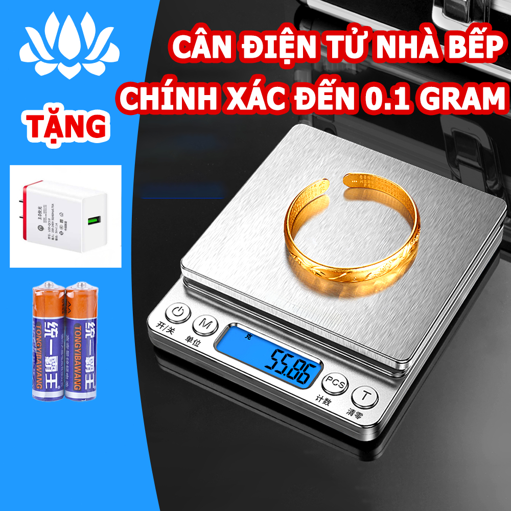 Cân tiểu ly điện tử nhà bếp mini i2000 định lượng 0,1g - 5kg tiện lợi ...