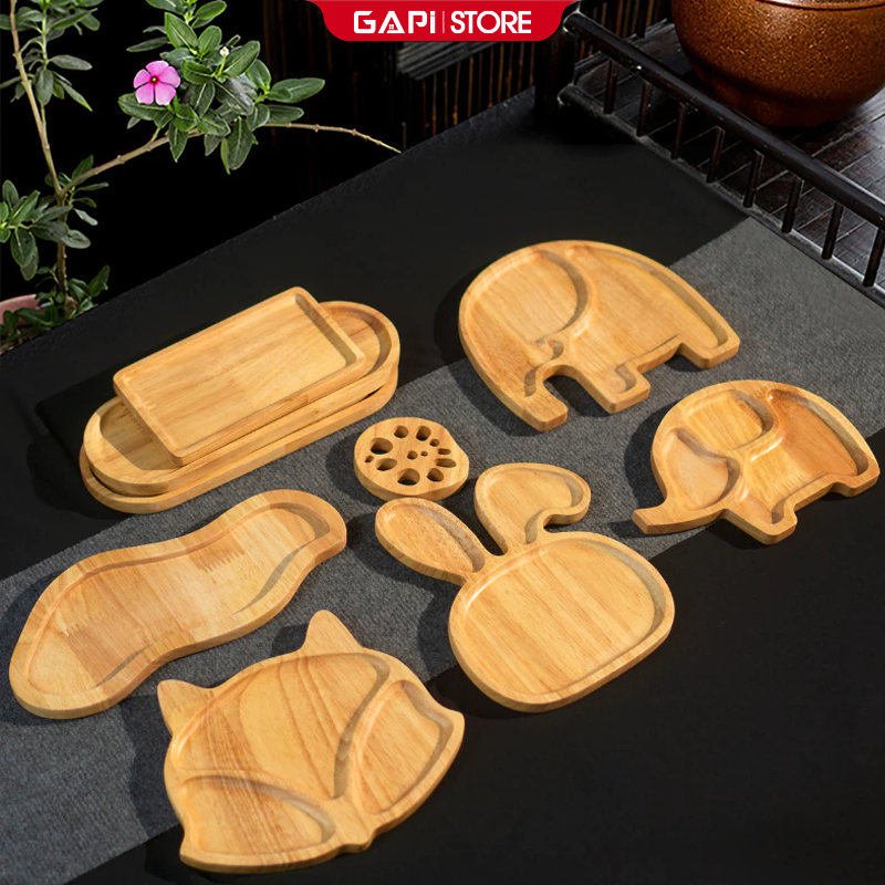 Khay gỗ decor, khay đựng đồ, đựng thức ăn của thương hiệu GAPI_PG09 | Shopee Việt Nam