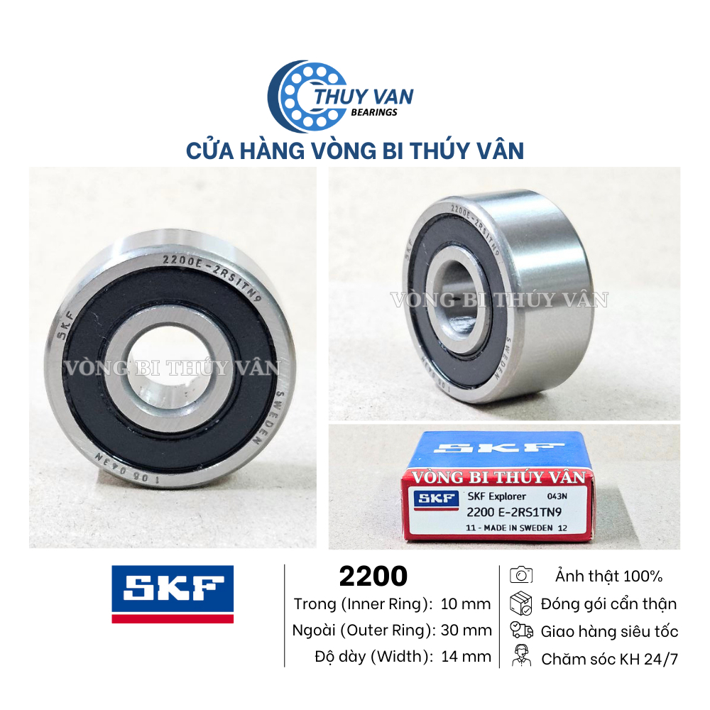 Vòng bi bạc đạn đỡ, nhào, tự lựa, cầu, hạt tròn, 2 dãy, 2 hàng bi 2200 2201 2202 2203 2204 2205 ...