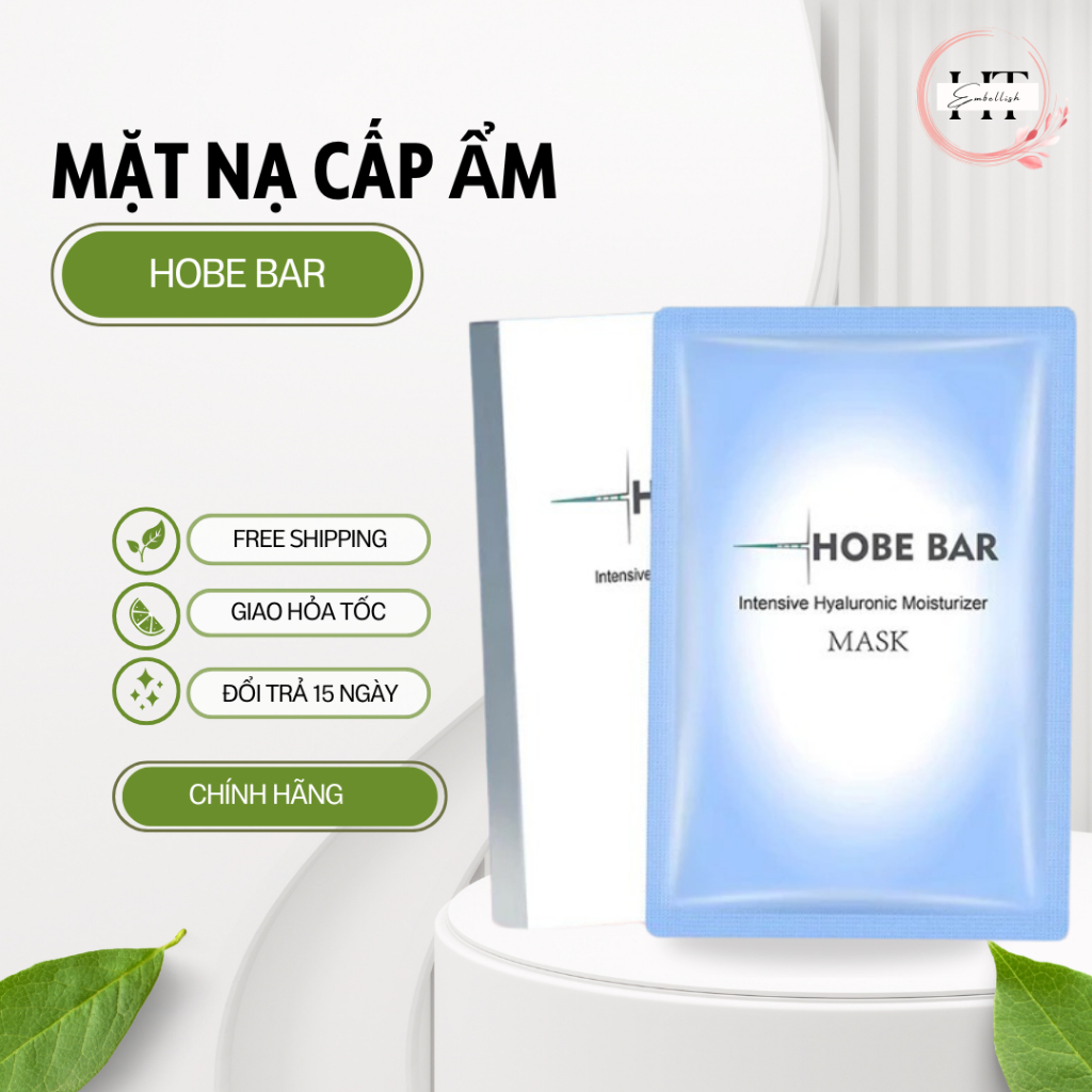 Mặt Nạ Cấp Ẩm Hyaluronic Acid Hobe Bar Hỗ Trợ Cấp Nước Và Dưỡng Ẩm Da ...