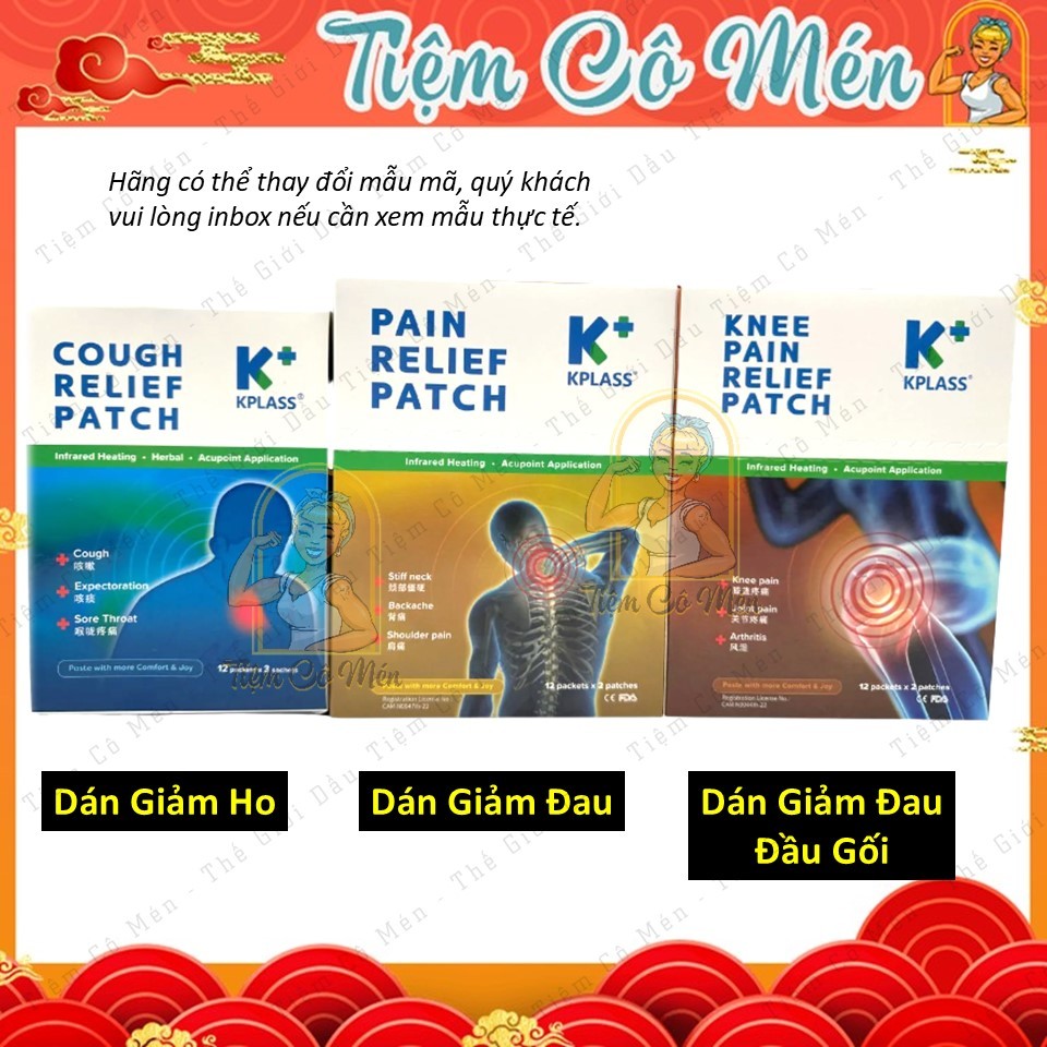 Cao Dán Kplass Knee/Pain/Cough Relief Patch | Shopee Việt Nam