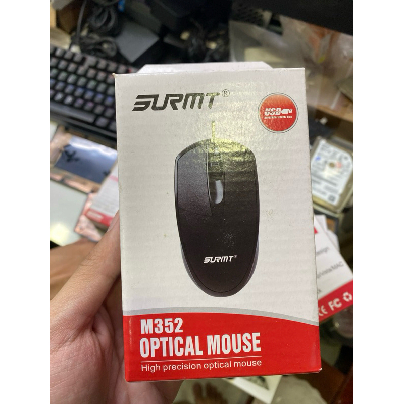 Chuột văn phòng Surmt M352 có dây, chuẩn USB, 1000dpi, thiết kế ôm gọn ...